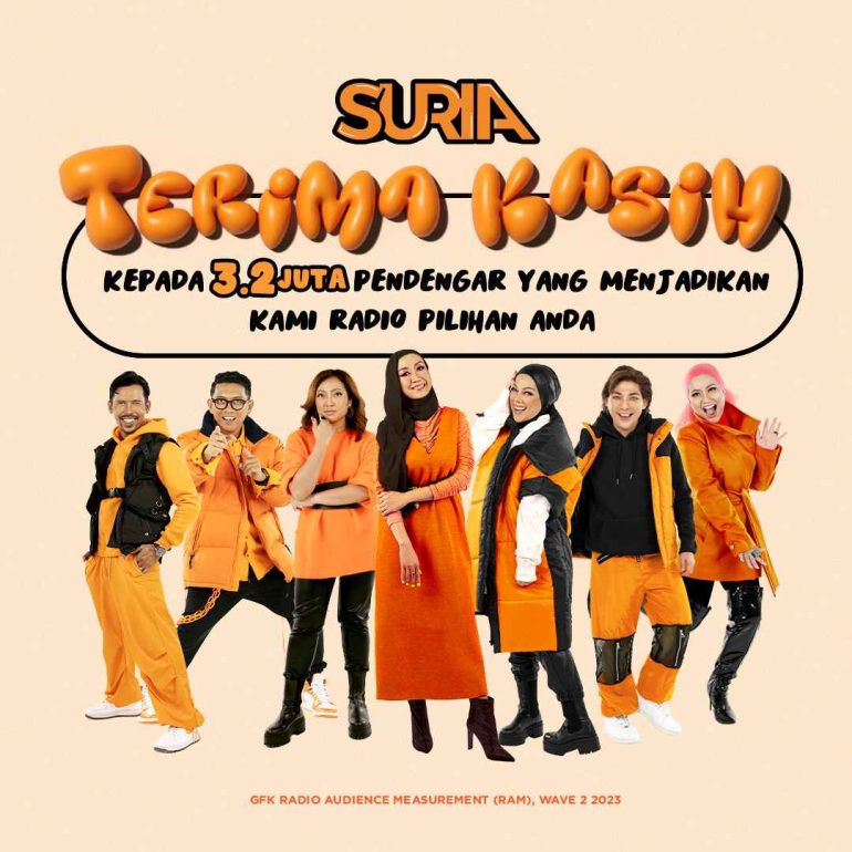 Suria FM Kekal Jadi Pilihan Hati Pendengar – Suria FM